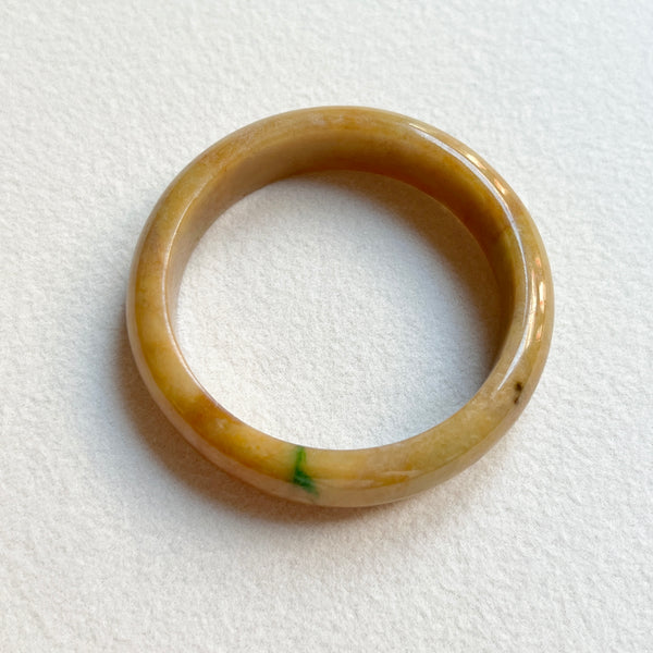55.2mm A-Grade Natural Brown Jadeite Modern Round Bangle No. 600146 ...