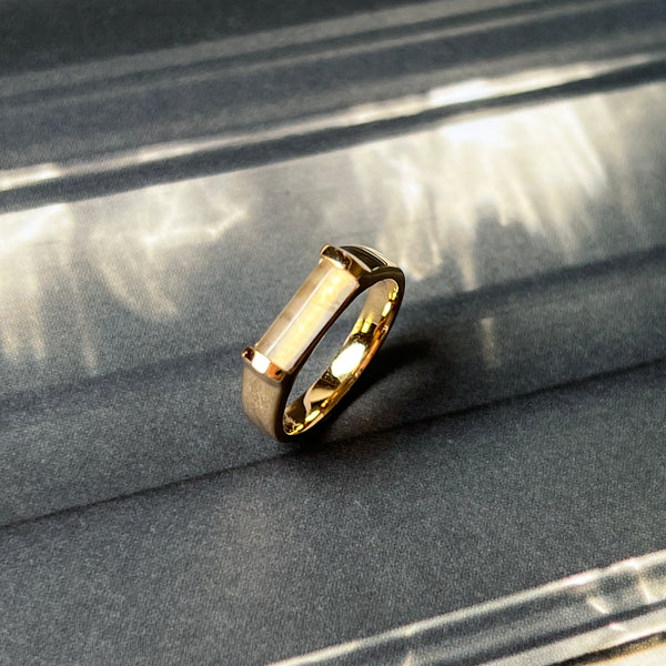 16.2mm Icy A-Grade Natural Jadeite Elliptical Arch Ring No. 162431 ...